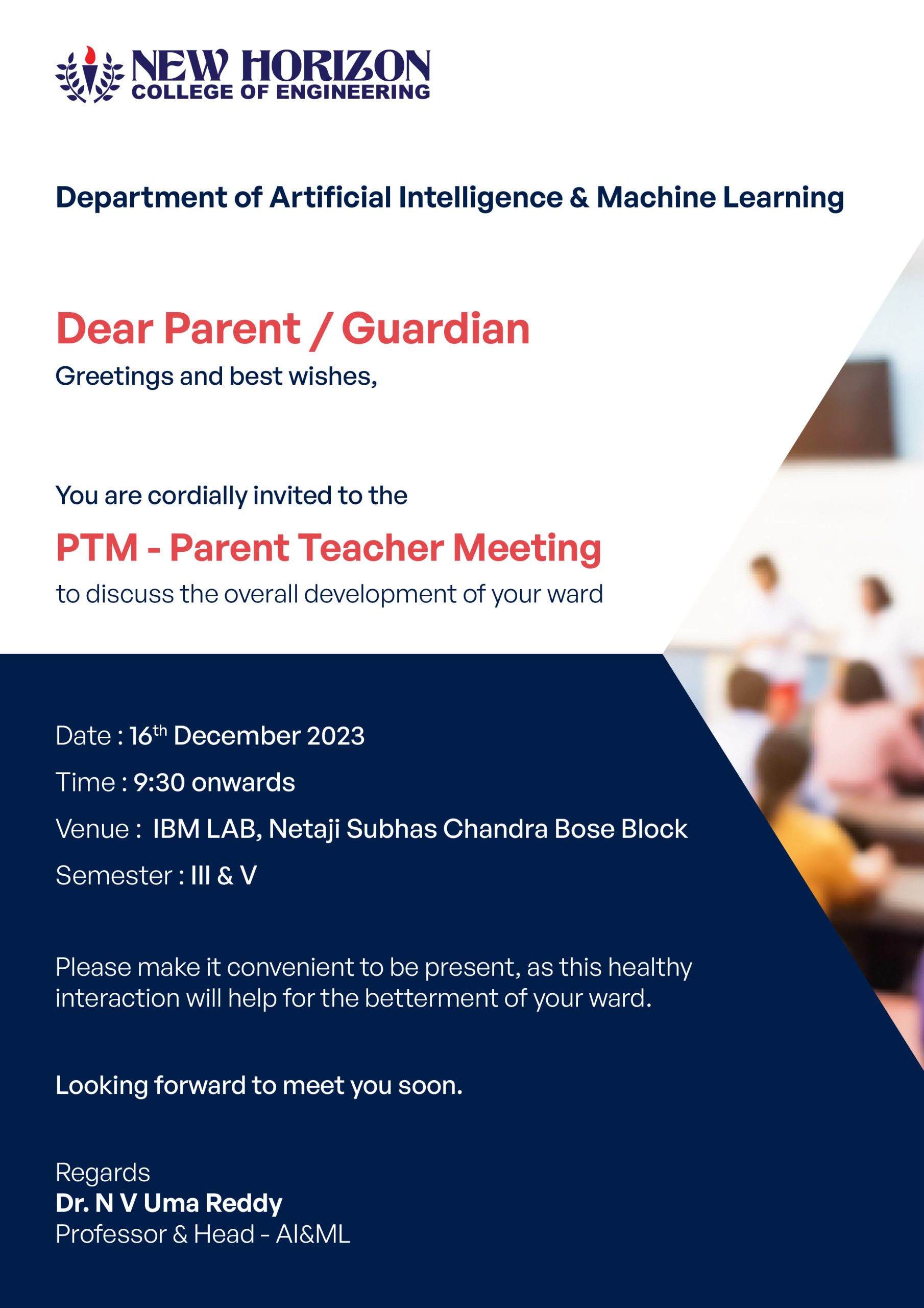 Parent- Teacher Meeting | 16/12/2023 – Artificial Intelligence ...