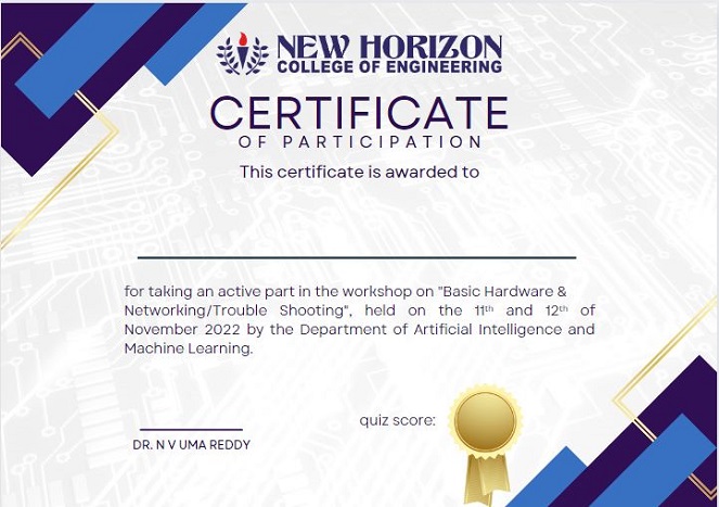 “Basic Hardware and Networking/Trouble Shooting”- – Artificial ...